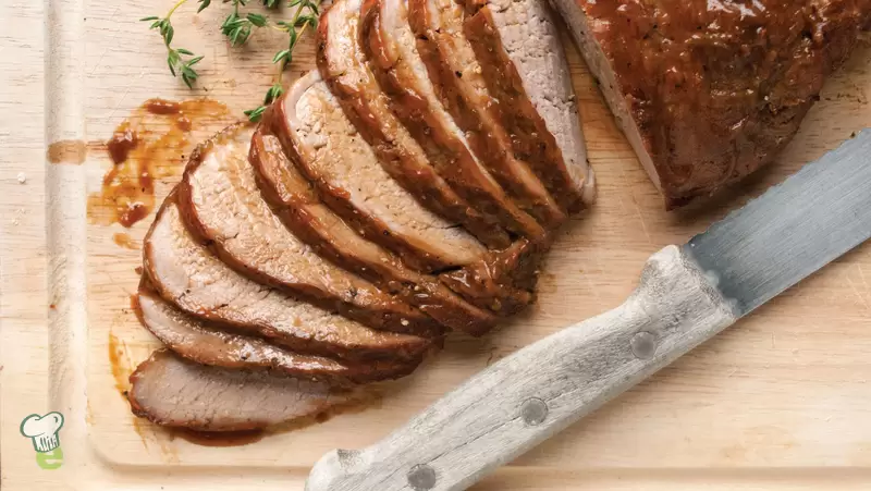 Heart Healthy Glazed Pork Roast Recipe