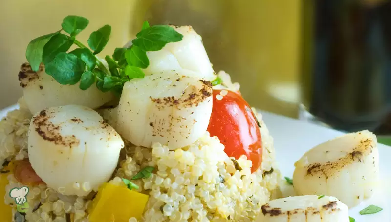 Heart Healthy Seared Scallops And Quinoa Recipe Heart Healthy Seared Scallops And Quinoa Recipe