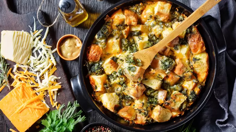 Heart Healthy Cheese Strata Recipe