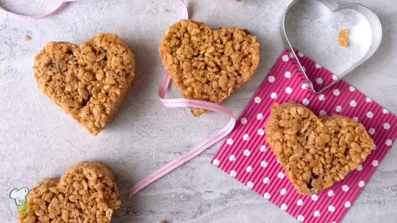 Heart Healthy Valentine Rice Crispy Treats Recipe