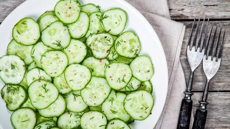 Heart Healthy Dilled Cucumber Salad Recipe