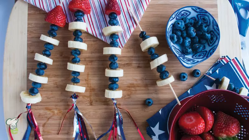 Heart Healthy Fruit Rocket Kebabs Recipe