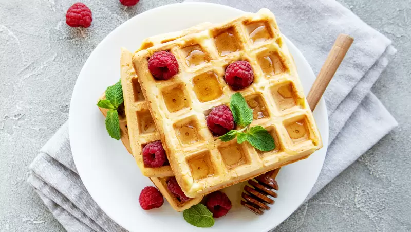 Heart Healthy Honey Yogurt Waffles Recipe