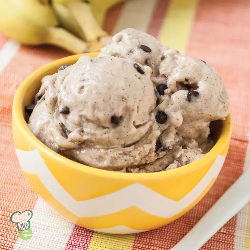 Heart Healthy Banana Chocolate Chip Ice Cream