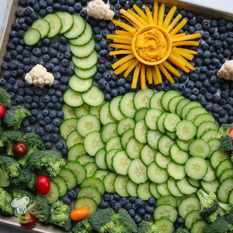 Heart-Healthy Dinosaur Veggie Platter - Fun & Fresh
