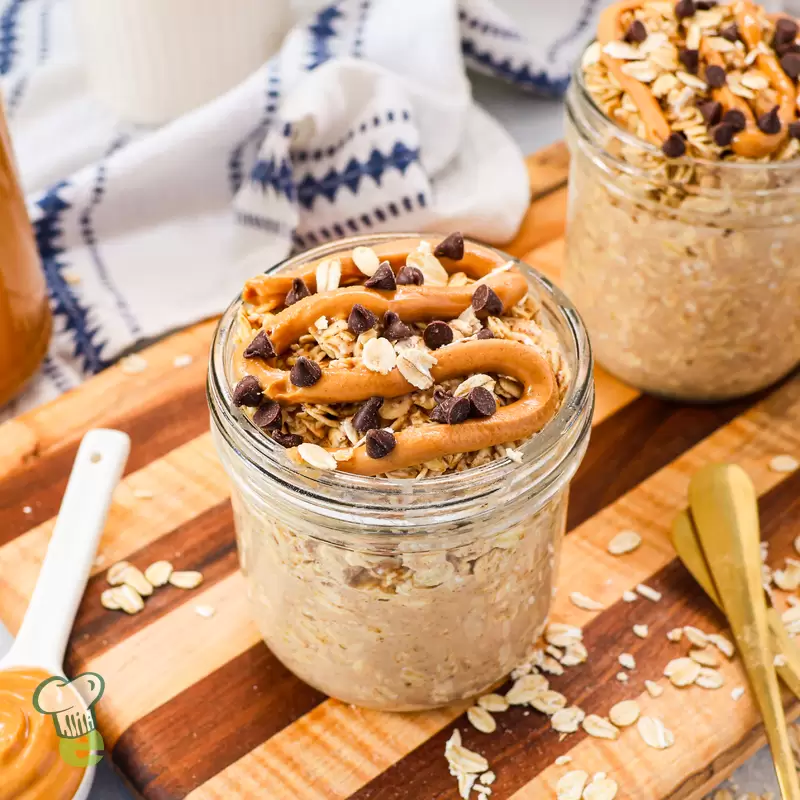 Heart Healthy Peanut Butter Overnight Oats: Breakfast Recipe