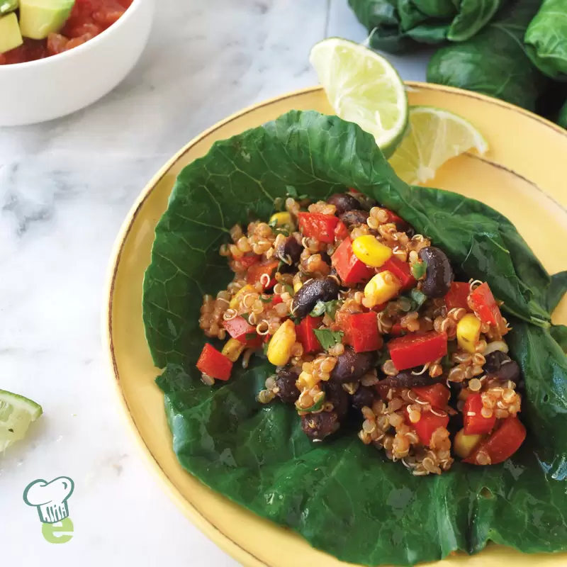 Heart Healthy Swiss Chard Wraps