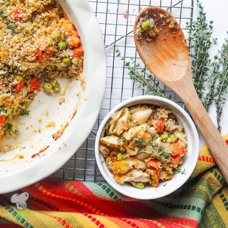 Easy Healthy Leftover Turkey Casserole (No Canned Soup)