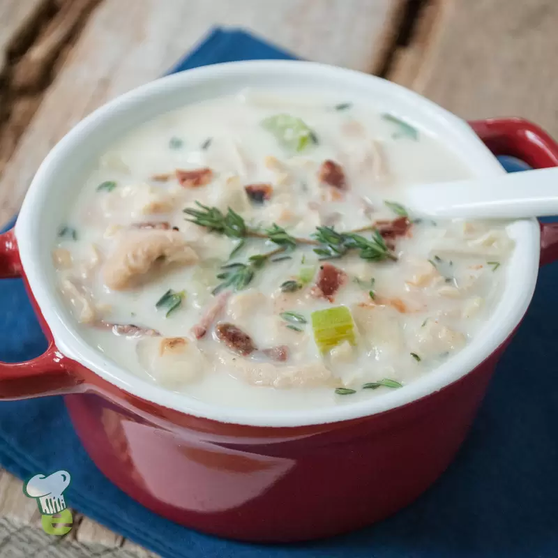 Creamy Healthy Clam Chowder Recipe | No Heavy Cream
