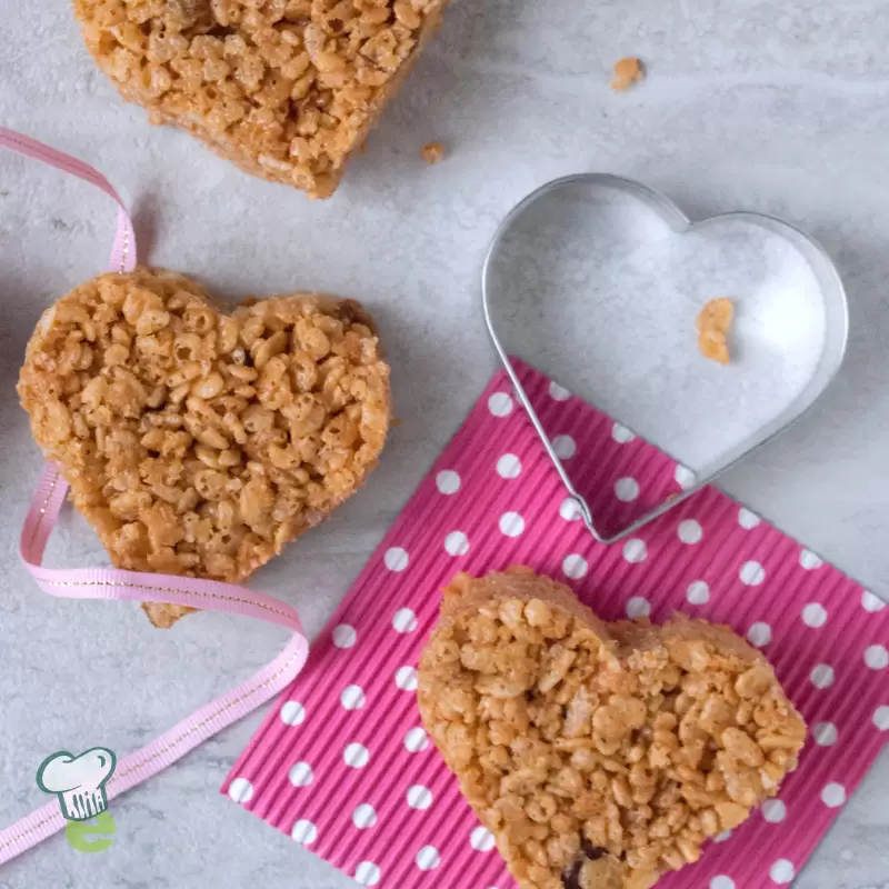 Heart Healthy Valentine Rice Crispy Treats
