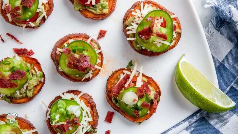 Heart Healthy Sweet Potato Cheddar Bites Recipe